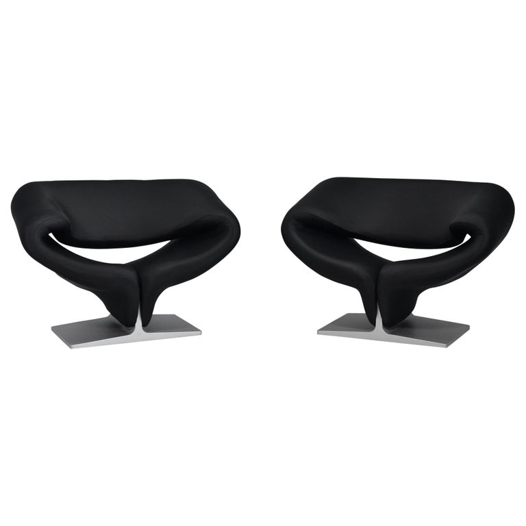 Pair Mid Century Ribbon Chair by Pierre Paulin for Artifort, 1960's ...