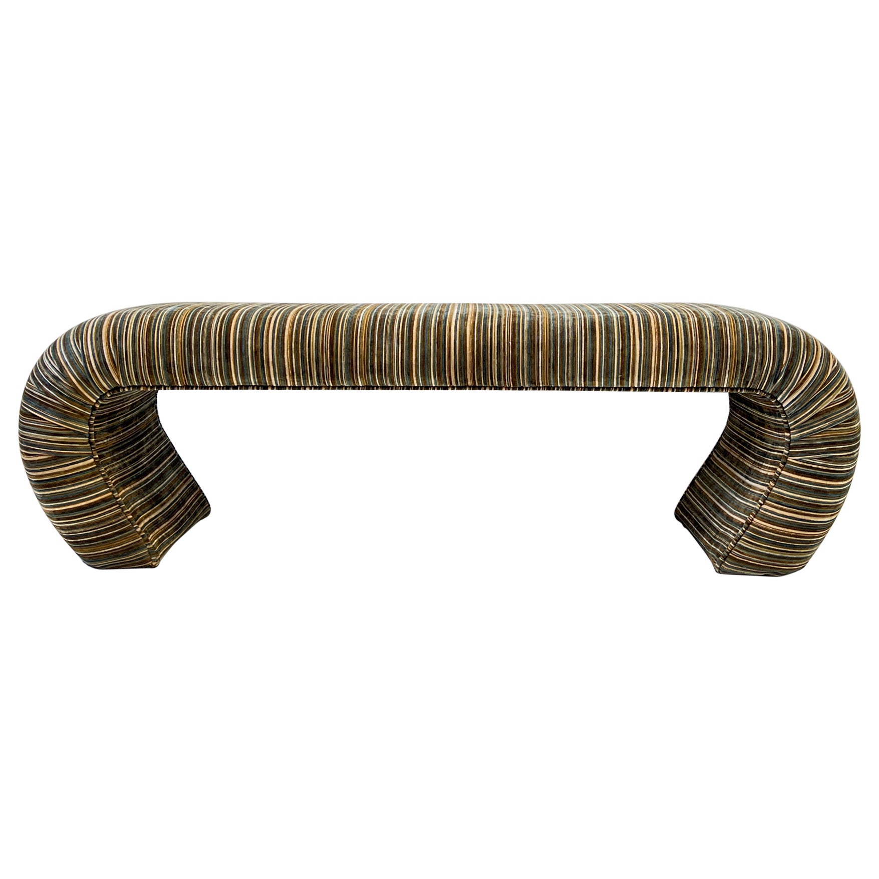 Striped Waterfall Bench by Steve Chase at 1stDibs
