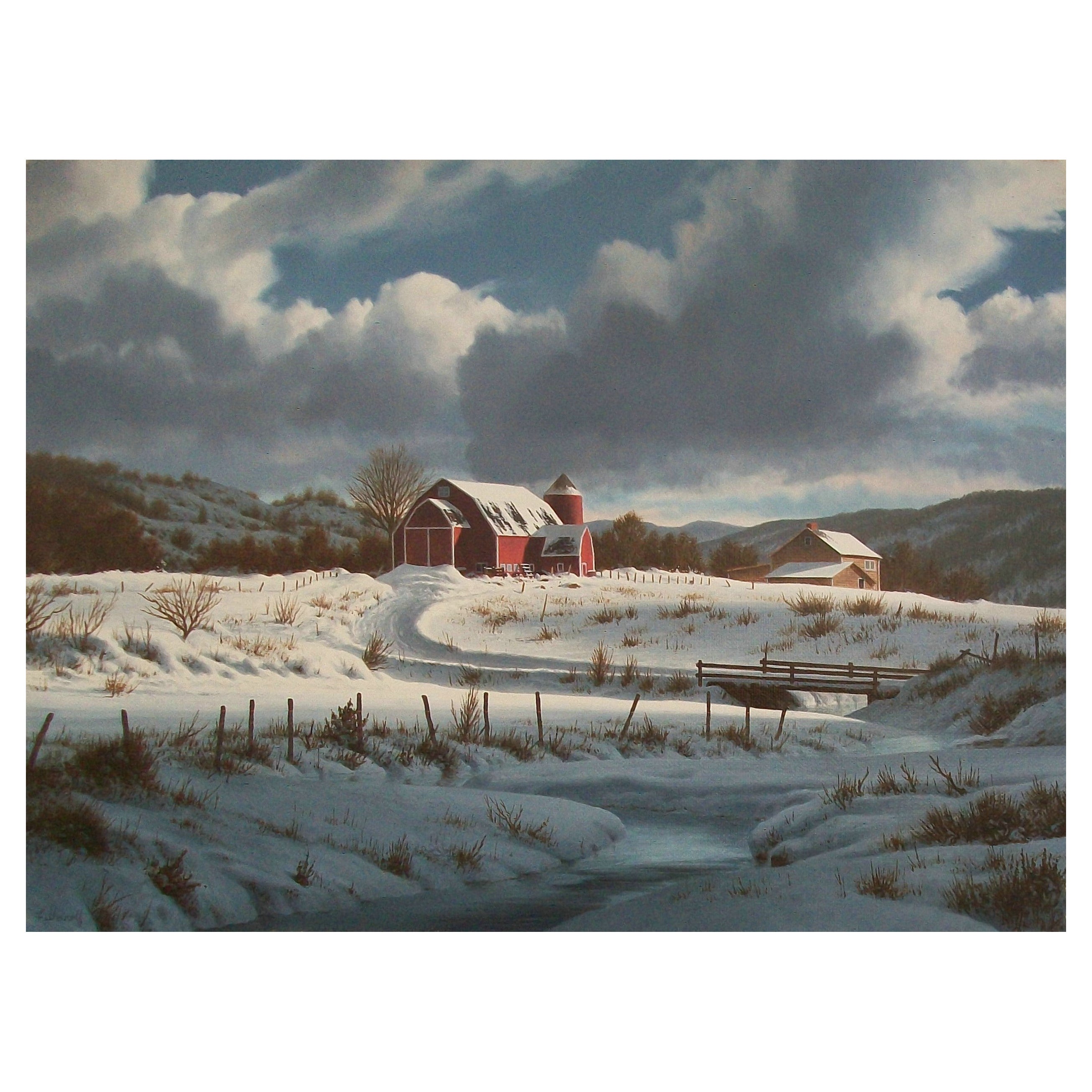 Derrill a. Rausch, Framed Coastal Oil Painting, Canada, Late 20th ...