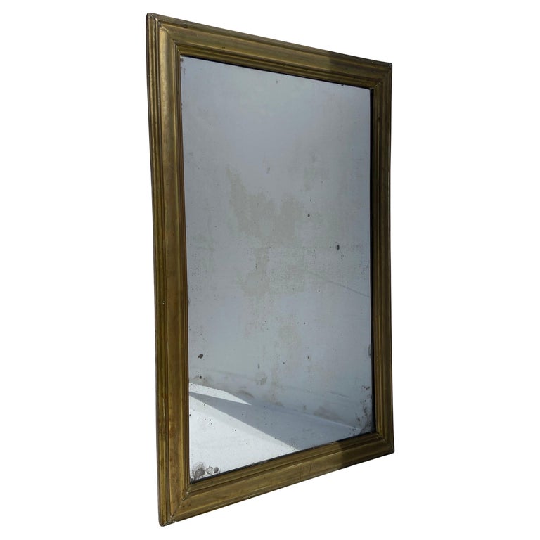 Antique French Bistro Brasserie Mirror With Original Mercury Glass and ...