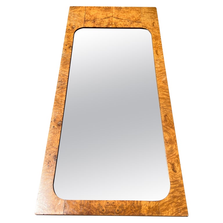 Mid-Century Modern Burl Wood « Alpha » Mirror by Lane, Early 1970s For ...