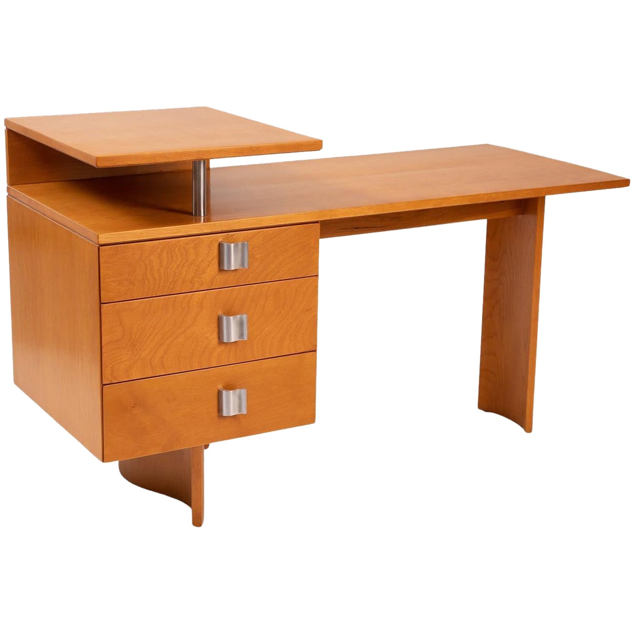 Eliel Saarinen for Johnson 1940s Desk in Birch For Sale at 1stDibs