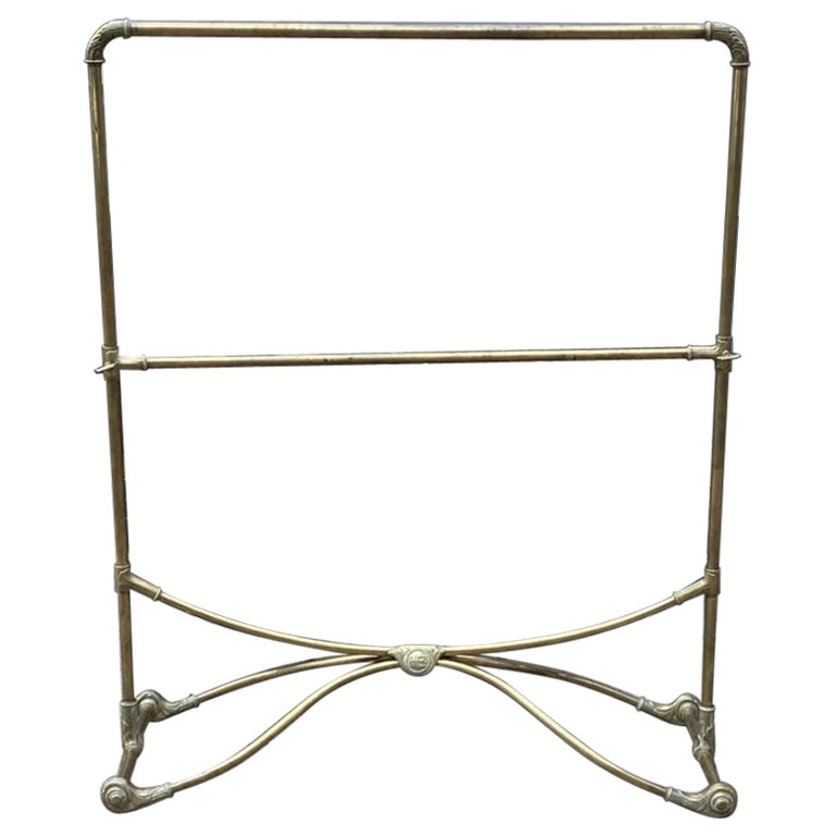 Wonderful Belle Epoque Brass Clothes Rail, France For Sale at 1stDibs