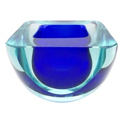 Murano Glass Ashtray Bicolor 1960s For Sale at 1stDibs