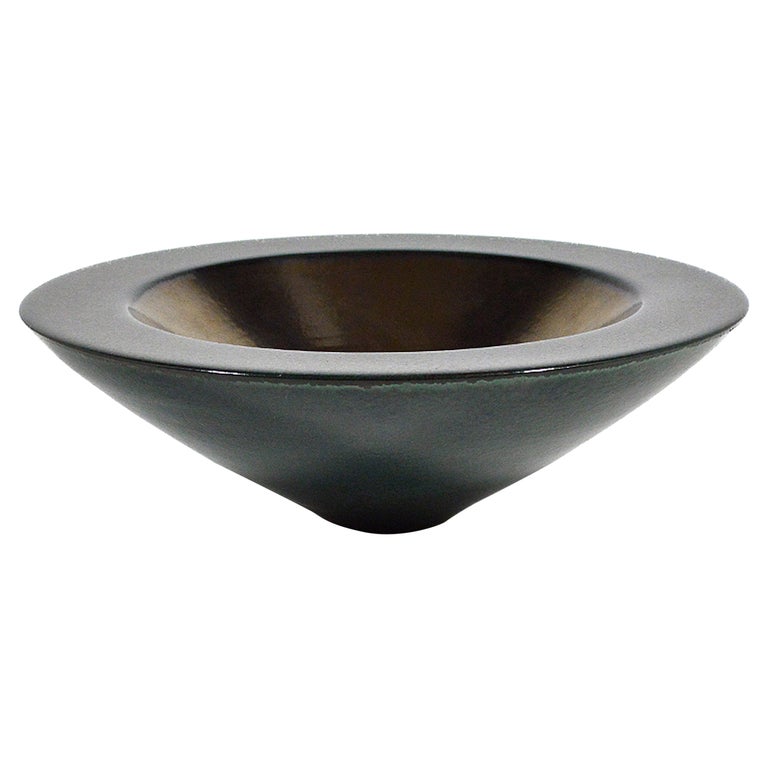 Large Masuo Ojima Pottery Bowl For Sale at 1stDibs