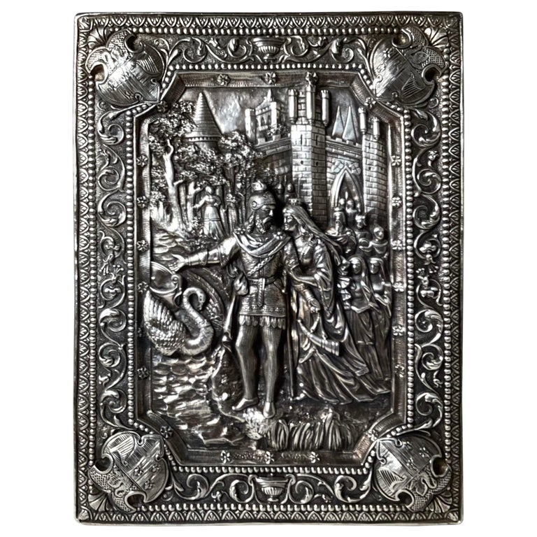 Sterling Silver Armorial Plaque by Henryk Winograd For Sale at 1stDibs