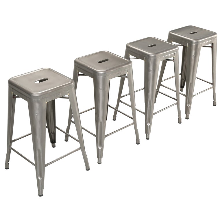 Genuine Tolix Steel Stacking Stools Made in France For Sale at 1stDibs