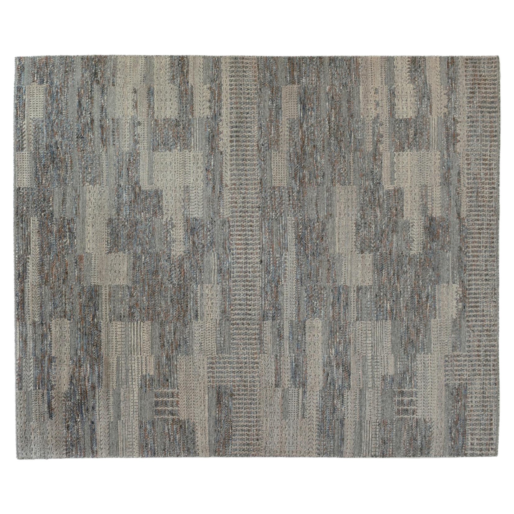 Handmade Leather Patchwork Rug For Sale at 1stDibs