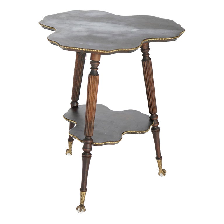 Antique Horner School Mahogany Cloverleaf Side Table, Circa 1900 For ...