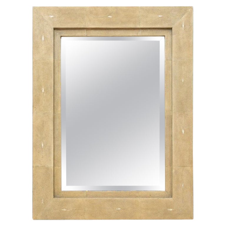 Very Fine R and Y Augousti Shagreen Mirror For Sale at 1stDibs