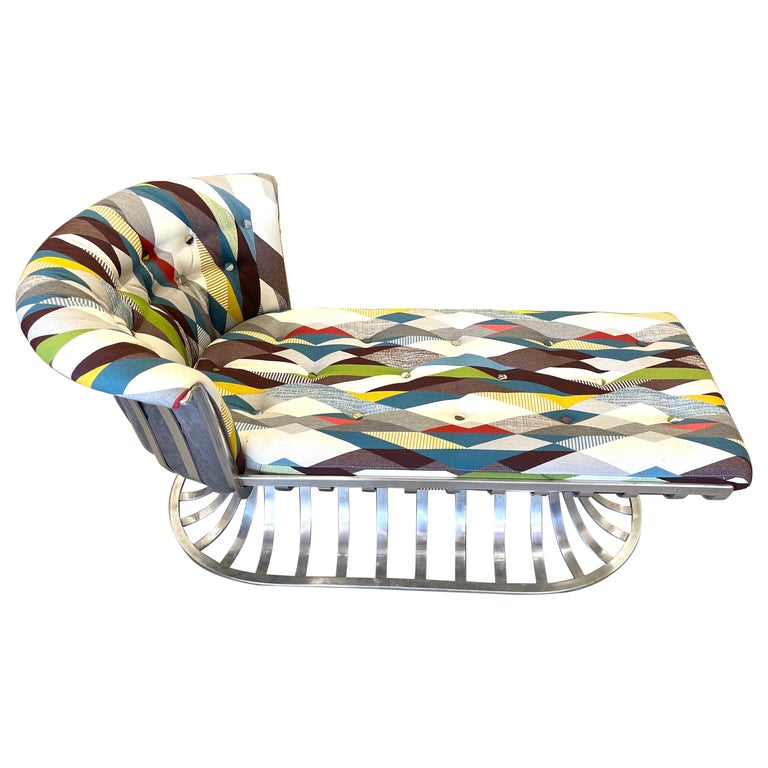 Russell Woodard Aluminum Chaise Lounge For Sale at 1stDibs