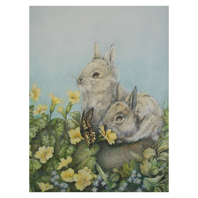 Canadian School Color Pencil, Graphite and Watercolor Drawing, Unsigned ...