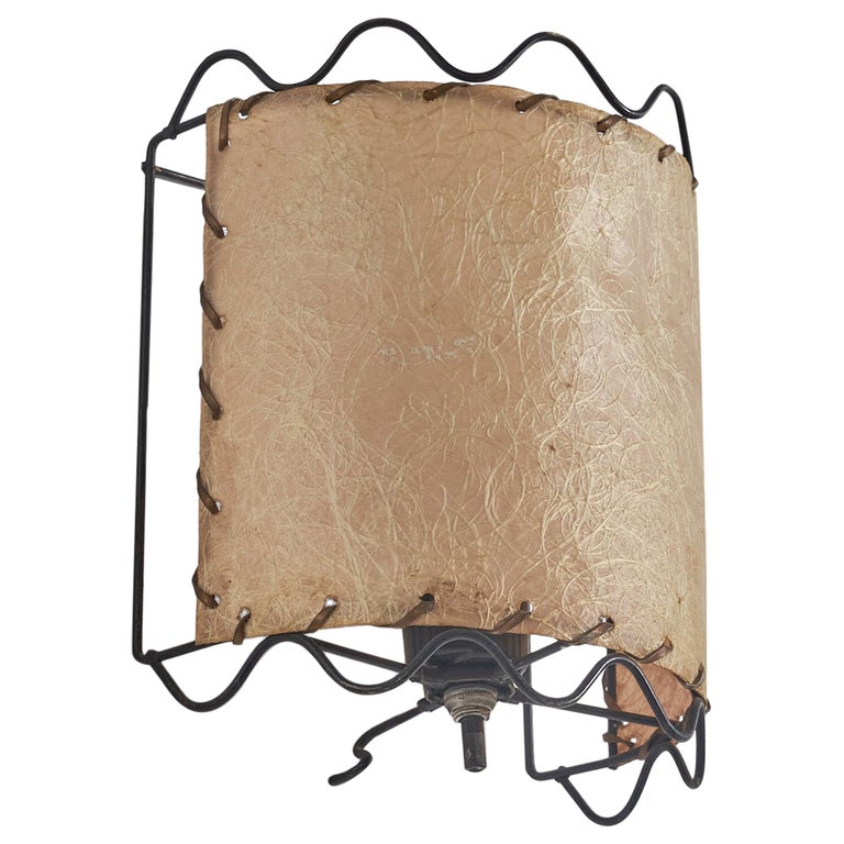 American Designer, Wall Light, Lacquered Metal, Fiberglass, USA, c ...