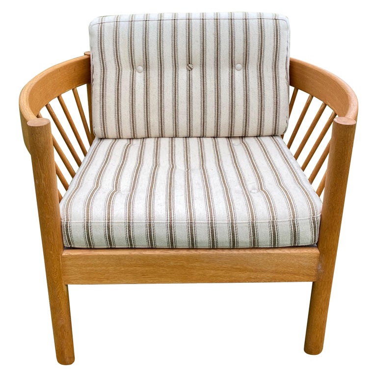 Danish spoke-Back Chair in Oak from the 1970s at 1stDibs