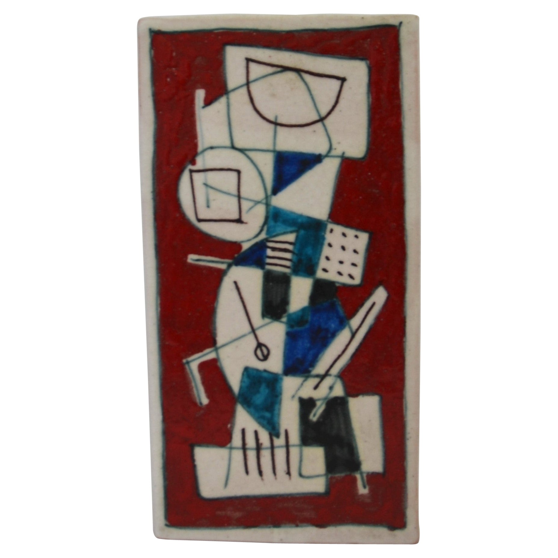 Mid-Century Modern Hand Decorated Santi Signed Vase from Italy For Sale ...