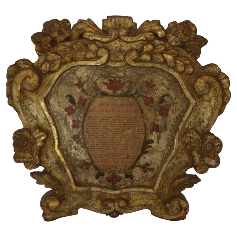18th Century Italian Plaque "Secundum Joannedi" For Sale at 1stDibs