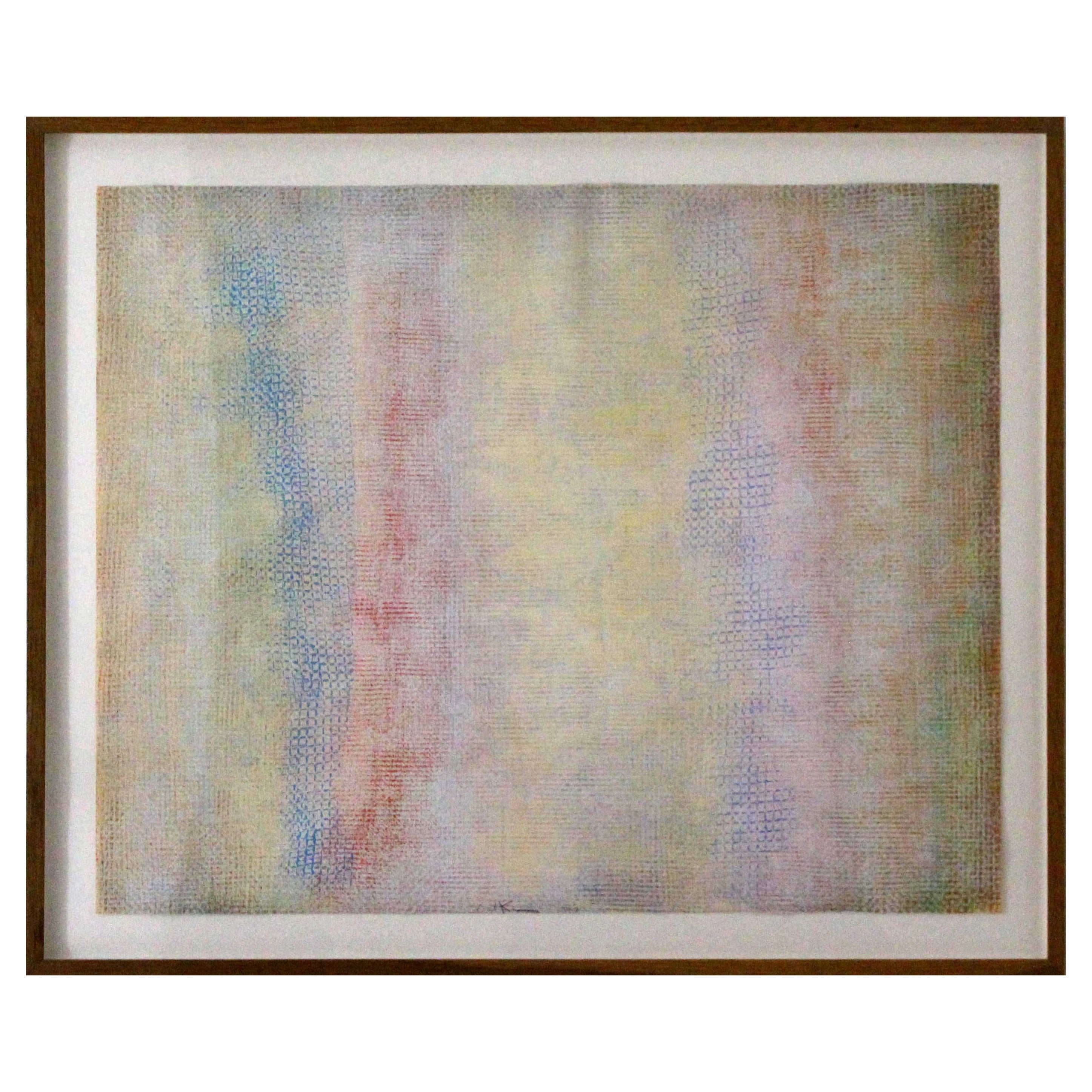 Signed Jill Logan Acrylic on Paper "ANGEL" Modern Painting For Sale at ...