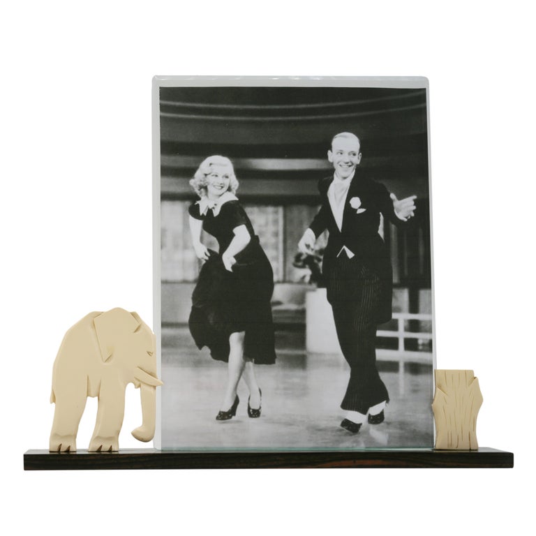 French Art Deco Macassar and Bakelite Elephant Photo-Frame, 1930s For ...