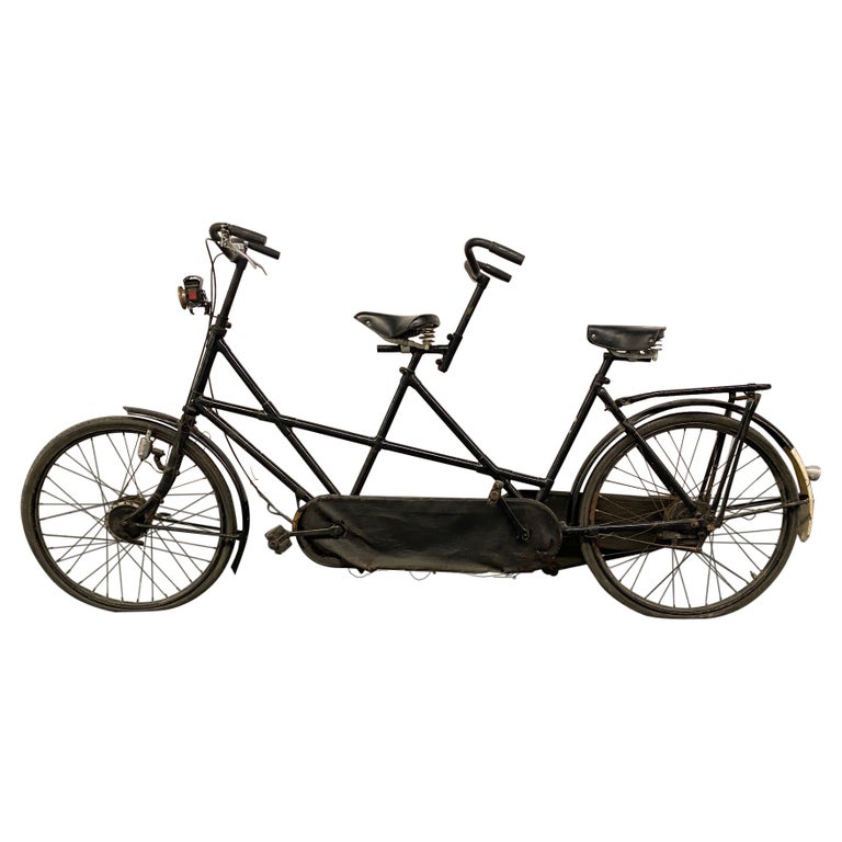 Rare Vintage Dutch Tandem Bicycle by Burgers For Sale at 1stDibs