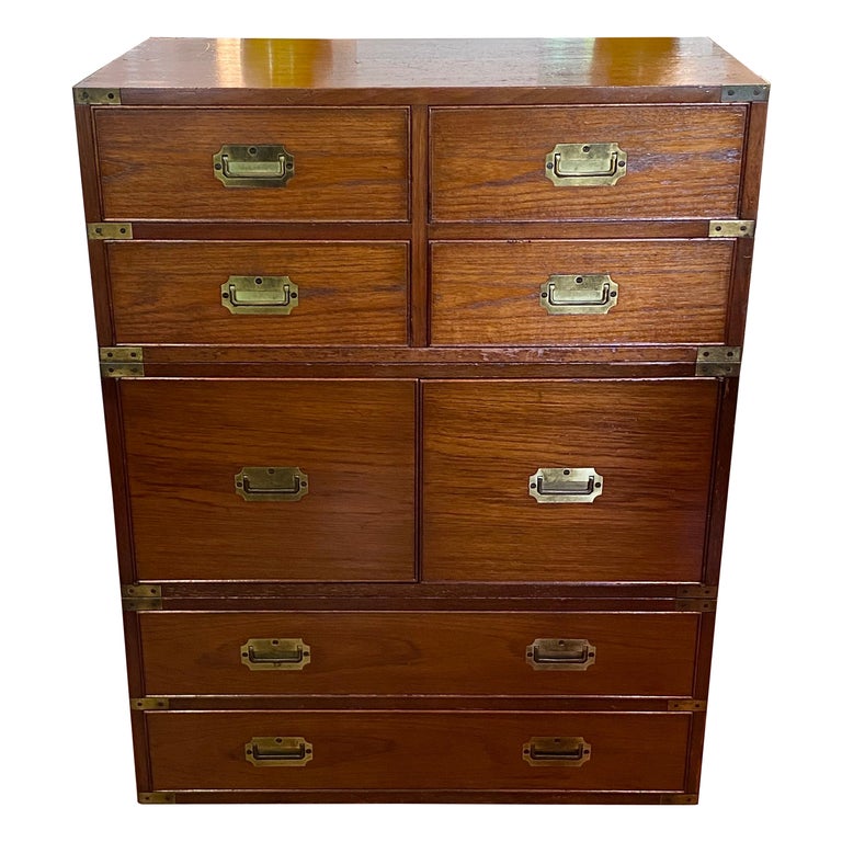 Campaign Chest in Three Pieces For Sale at 1stDibs