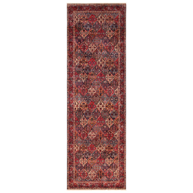 Antique Persian Kerman Runner Rug. Size: 5 ft 10 in x 17 ft 9 in For ...