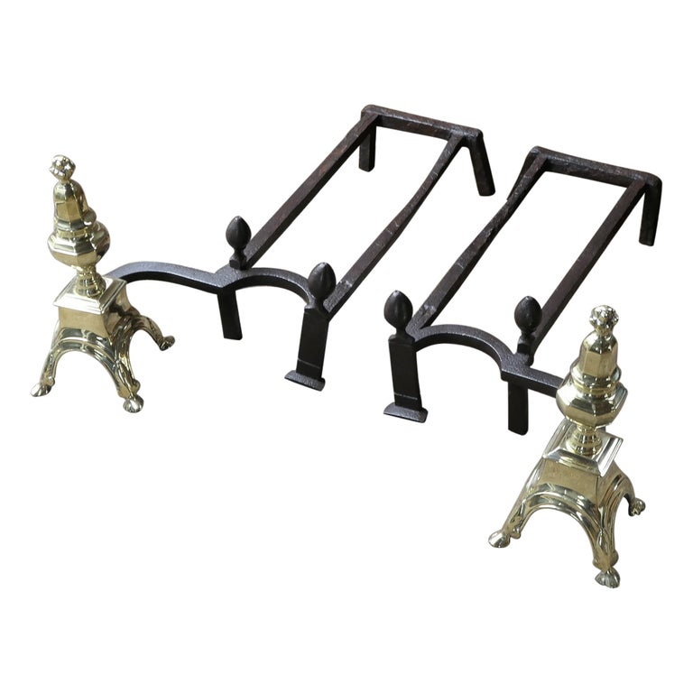 Antique French Louis XIV Fire Grate, Fireplace Grate, 17th Century For ...