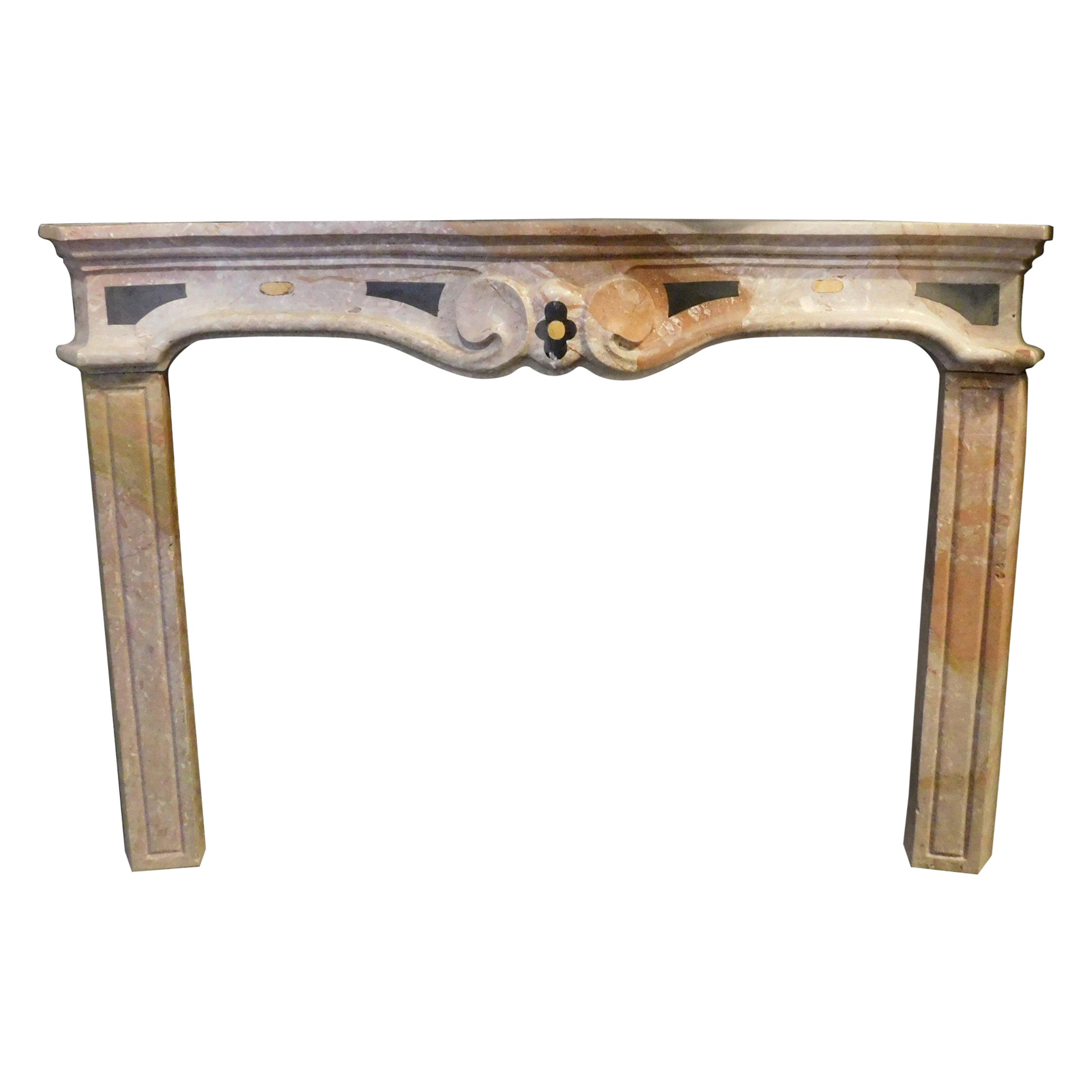 18th Century Antique Element in Inlaid Marble For Sale at 1stDibs