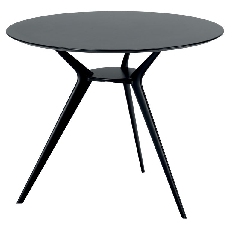 Alias Biplane 401 Table in Black MDF Top with Black Lacquered Aluminium ...