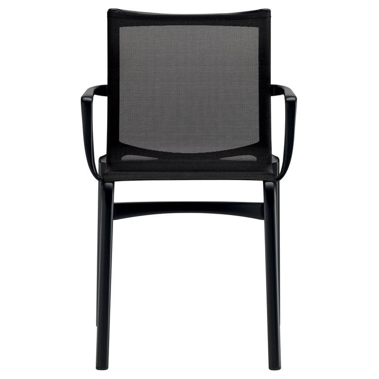 Alias Bigframe 44 Armchair in Black Mesh with Lacquered Aluminium Frame ...