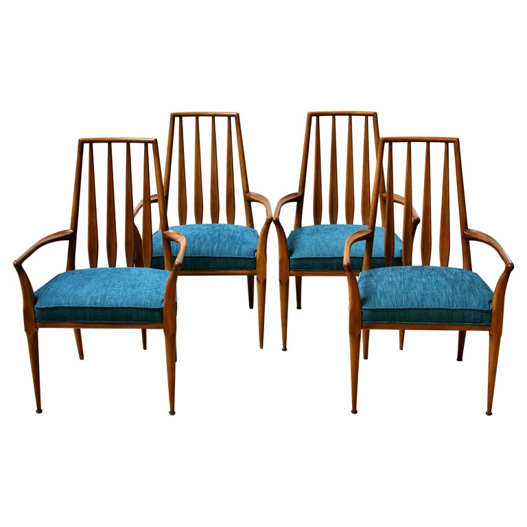 Set of Four Bert England Mid-Century Modern Dining Chairs For Sale at ...