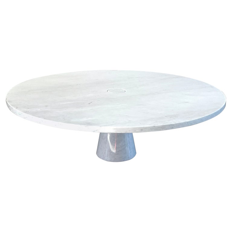 Angelo Mangiarotti Round Coffee Table For Sale at 1stDibs