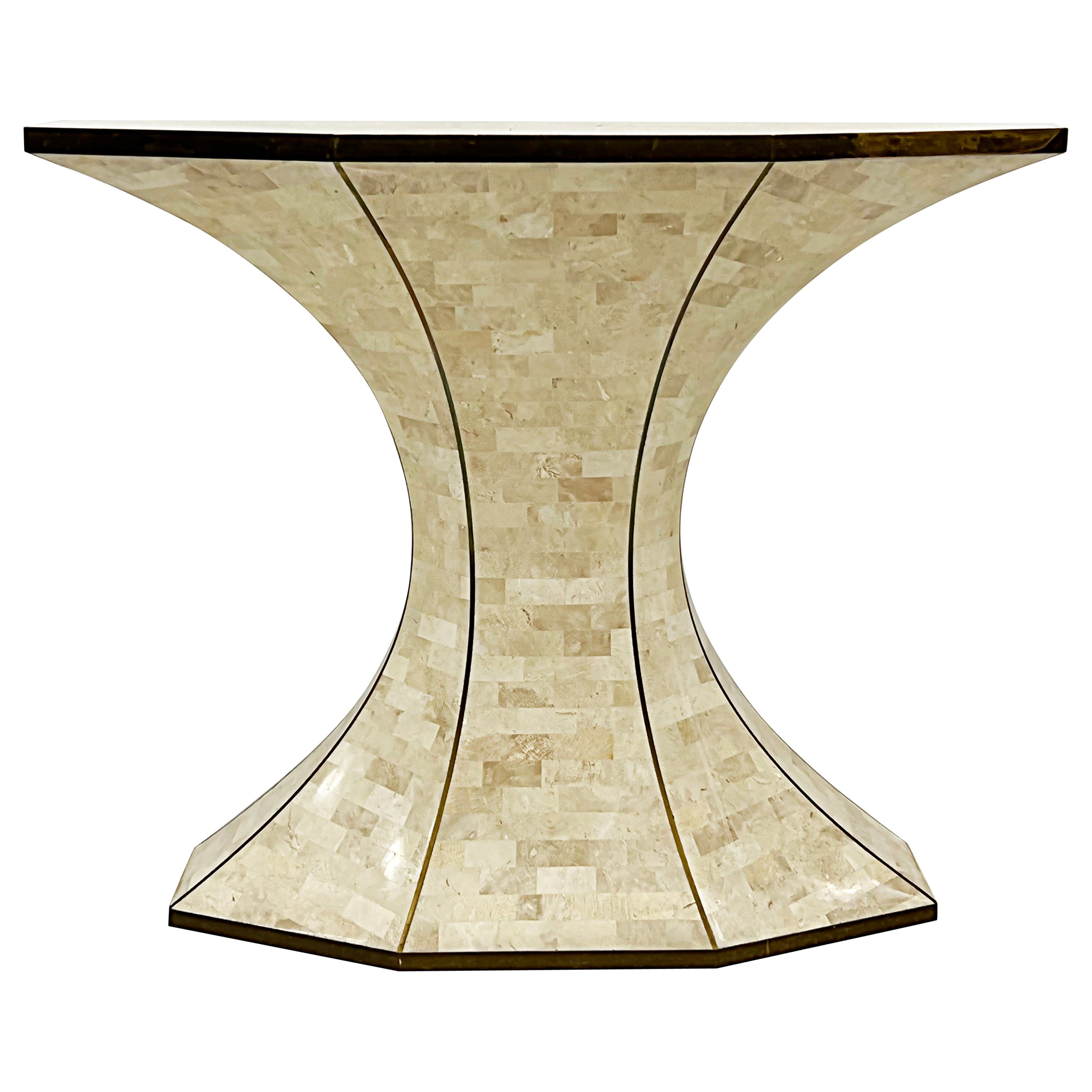 Tony Duquette for Baker Biomorphic Console, Silver Leaf Finish For Sale ...