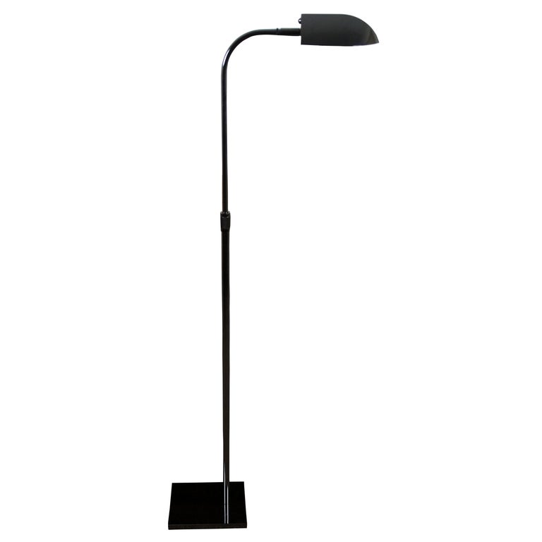 George Kovacs Modern Dark Chrome Library Reading Pharmacy Light Floor ...