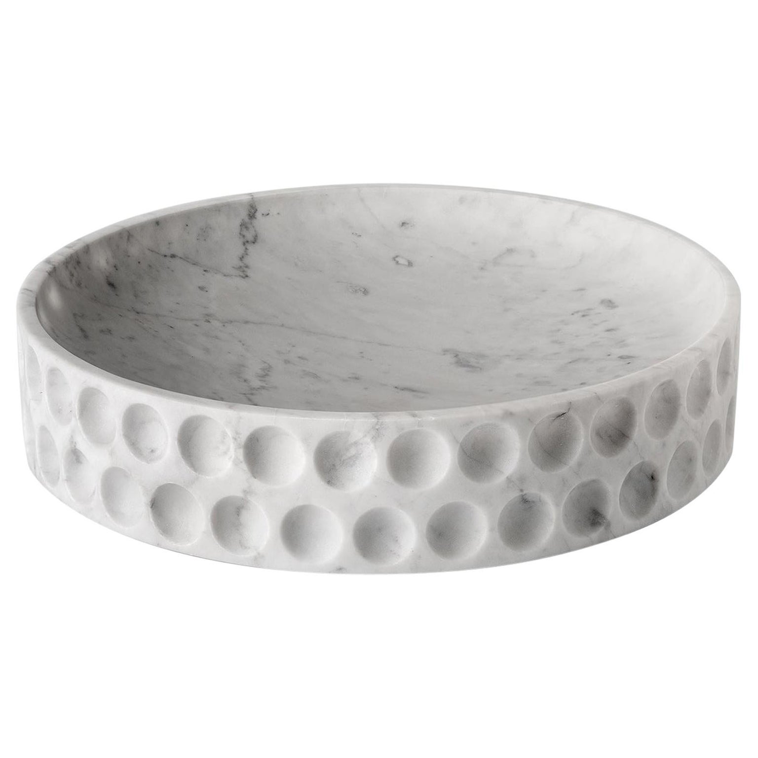 Tall Container Centerpiece Vessel in Guatemala Marble from the Mirage ...