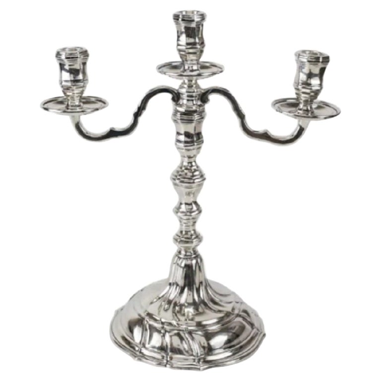 Tiffany and Co. Sterling Silver 3-Light Branch Arm Candelabra, circa ...