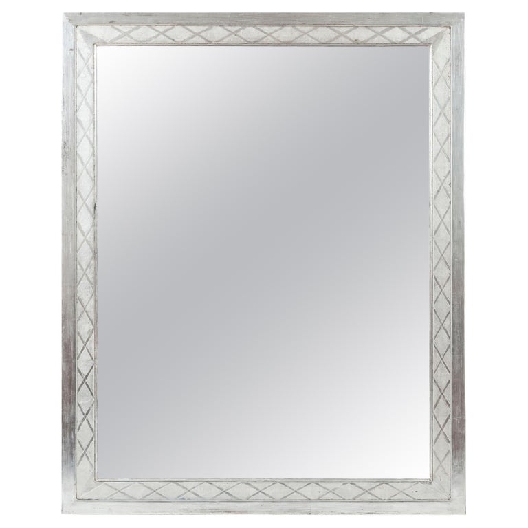 French Louis-Philippe Style Silvered Mirror For Sale at 1stDibs