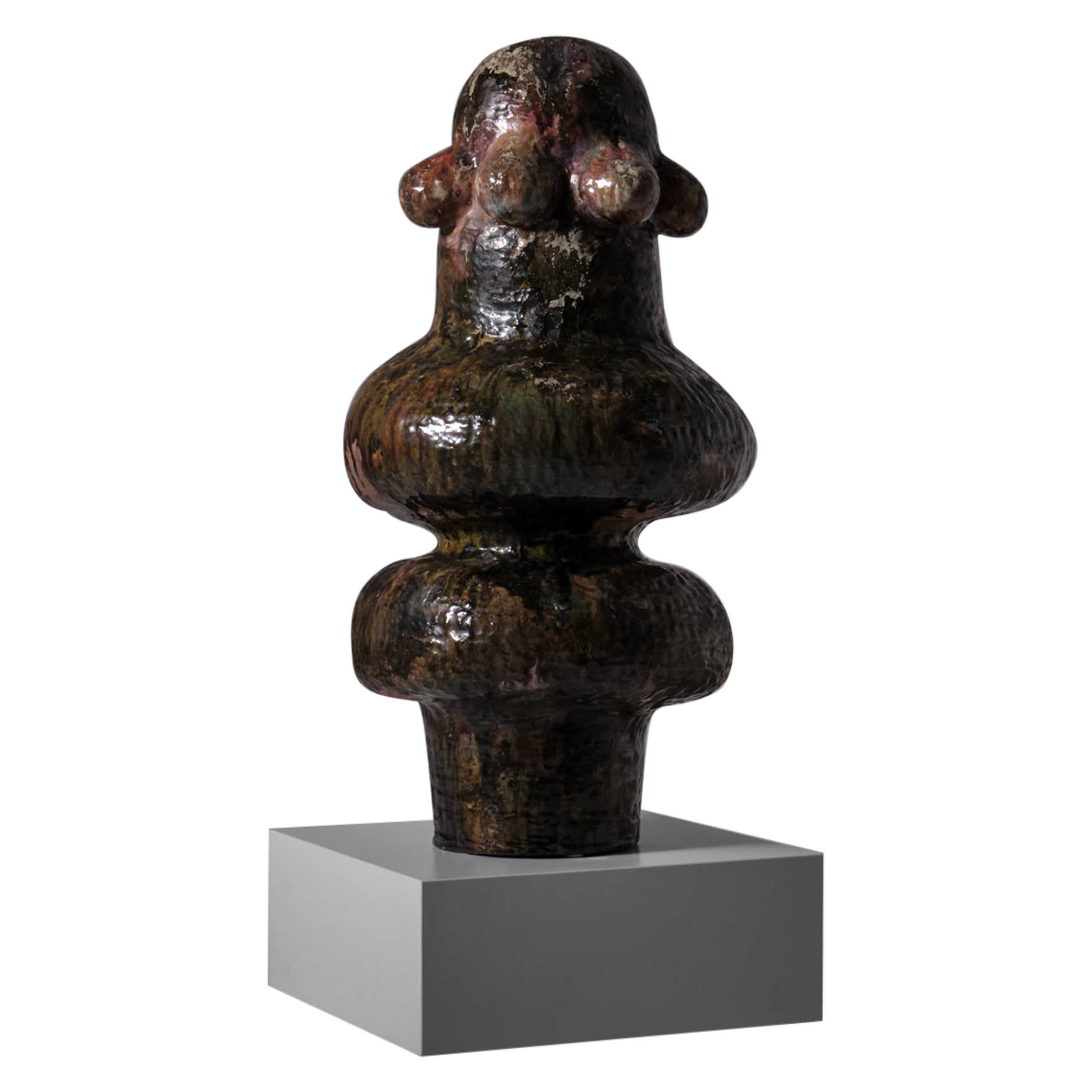 Large Abstract Ceramic Sculpture by Miraldo Beghini, Italy 1961 at 1stDibs