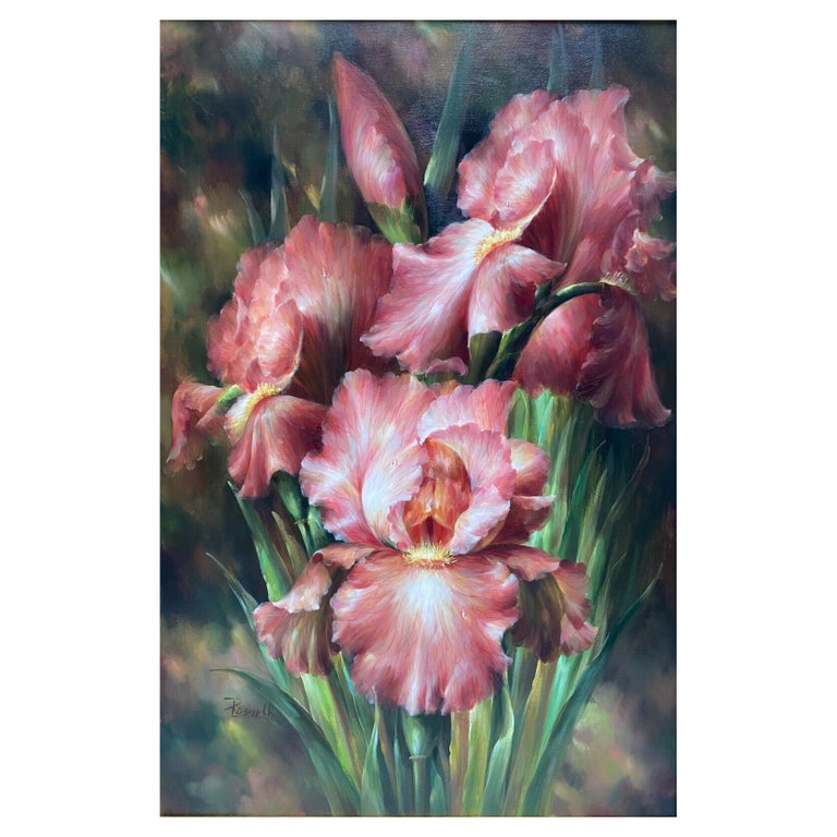 "Full Bloom" by Rosa Chavez Original Oil Painting on Canvas For Sale at ...
