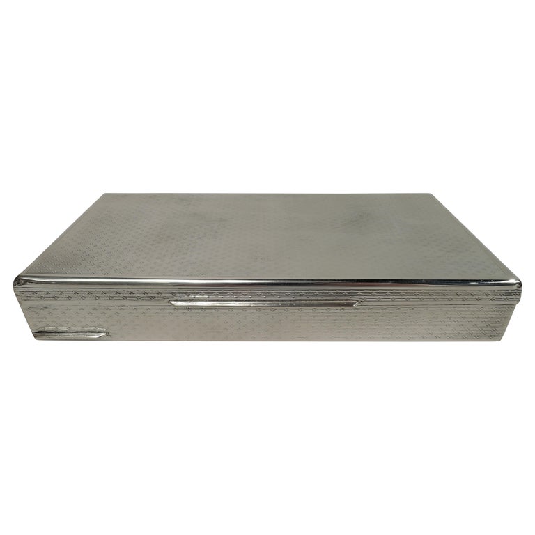 Italian Mid-Century Modern Silver Box For Sale at 1stDibs