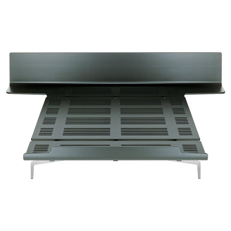 Alias LL8 Legnoletto Bed in Black Matt Lacquer and Polished Aluminum ...
