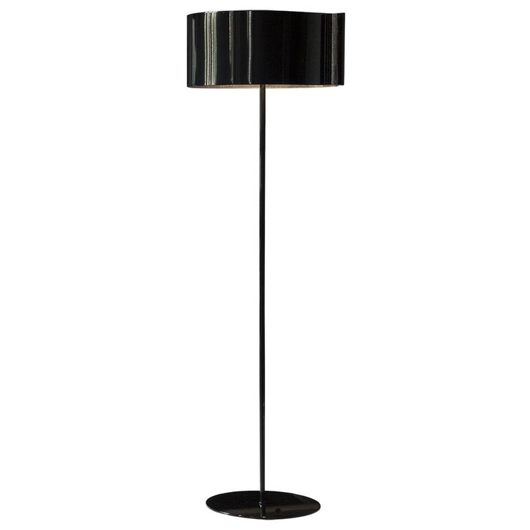 Nendo Floor Lamp 'Switch' Black Metal by Oluce For Sale at 1stDibs