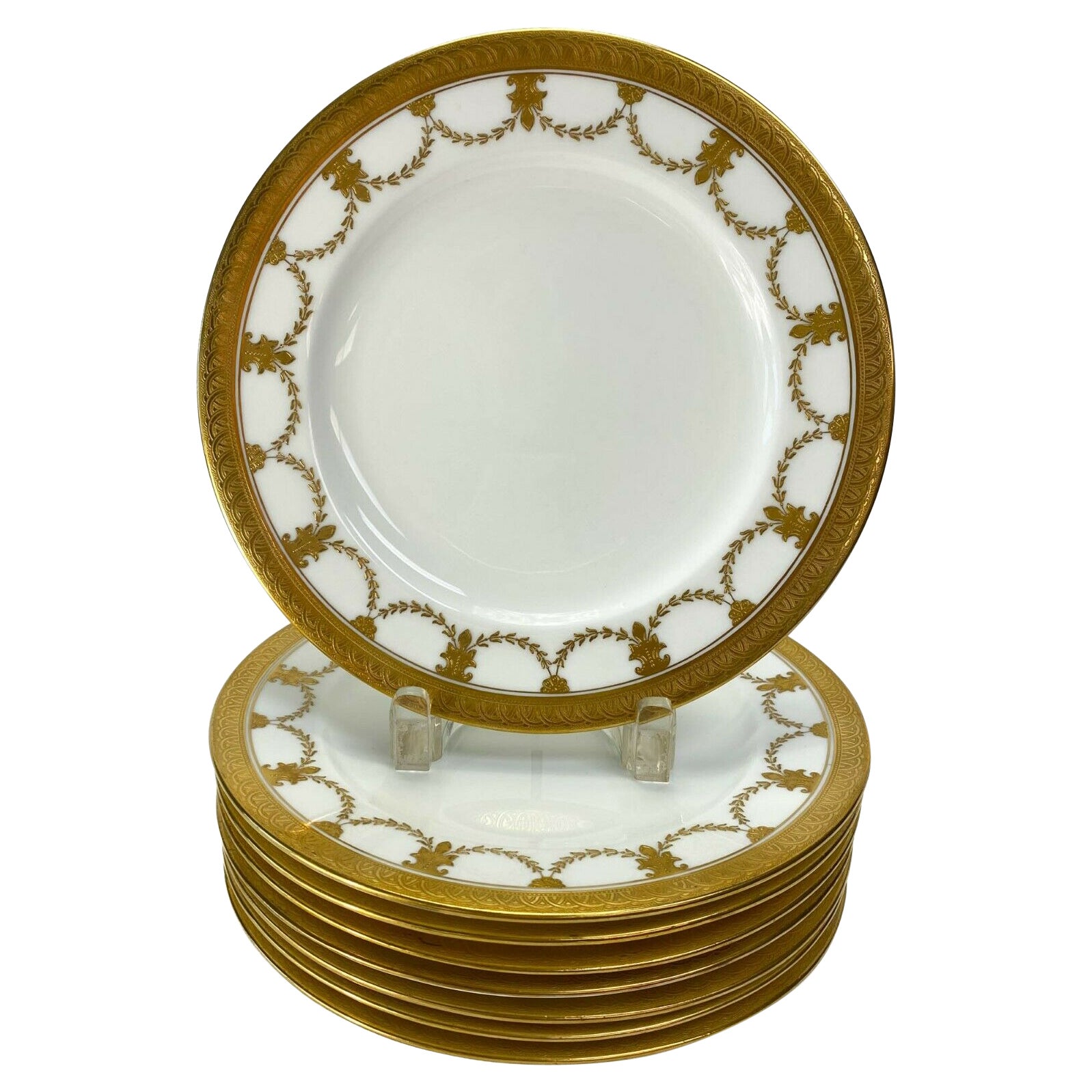 Fitz and Floyd Reagan White House Dinner Plate by Robert C. Floyd, 1983 For Sale at 1stDibs