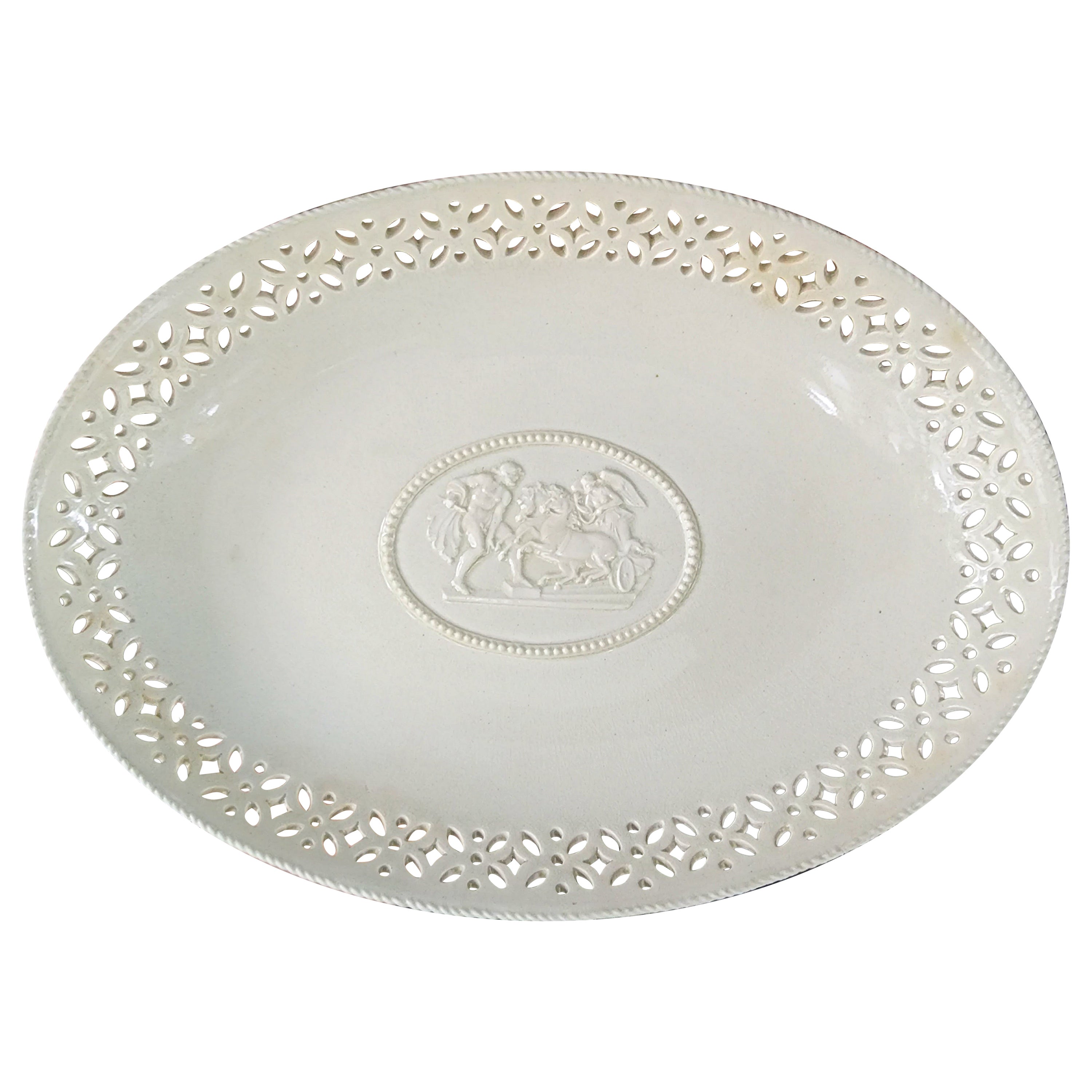 Large Round Tin Dish from the 1820s For Sale at 1stDibs