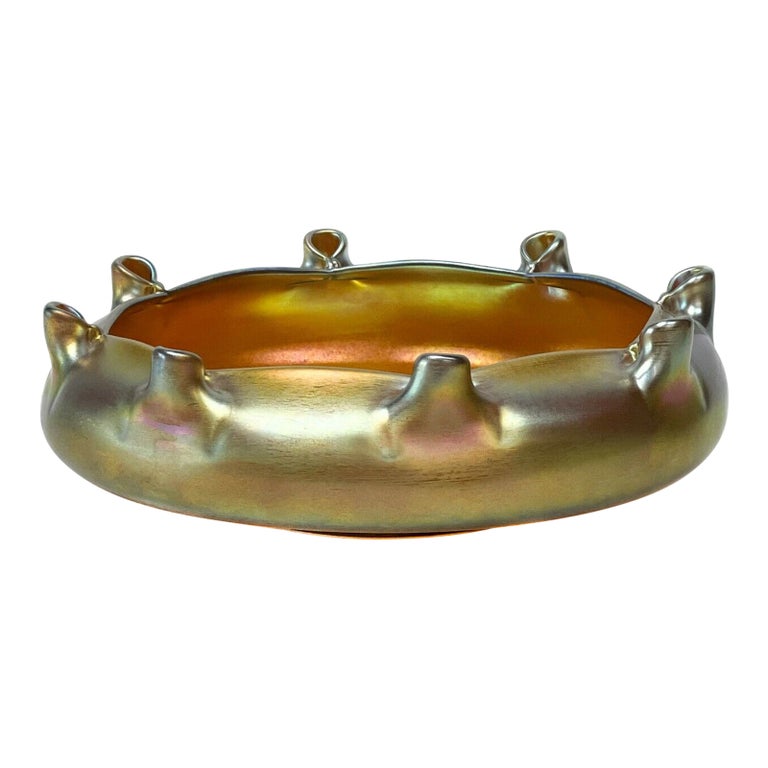 Steuben Iridescent Gold Aurene Glass Bowl #2775, Early 20th Century For ...