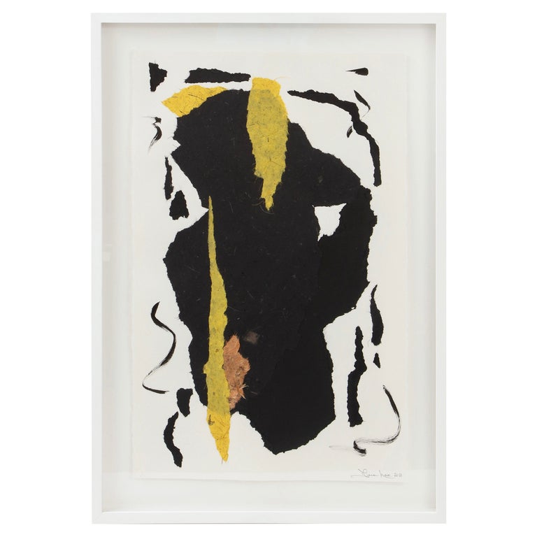 "Saraband" 2021, Large Abstract Multi-Colored, Mixed Media Collage by ...