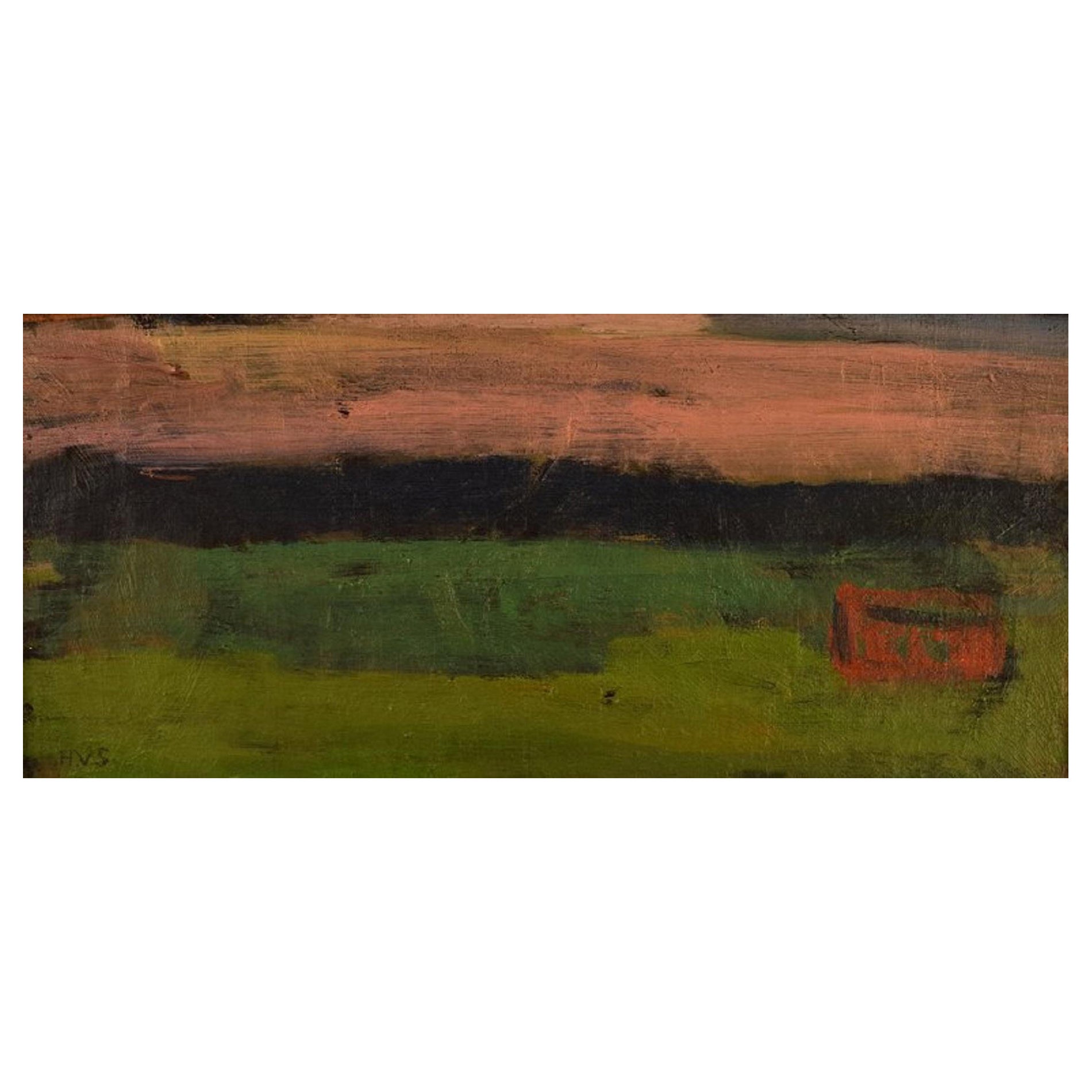 Ib Eisner '1925-2003', Oil on Canvas, "Sankt Hans / Saint Johns Eve ...