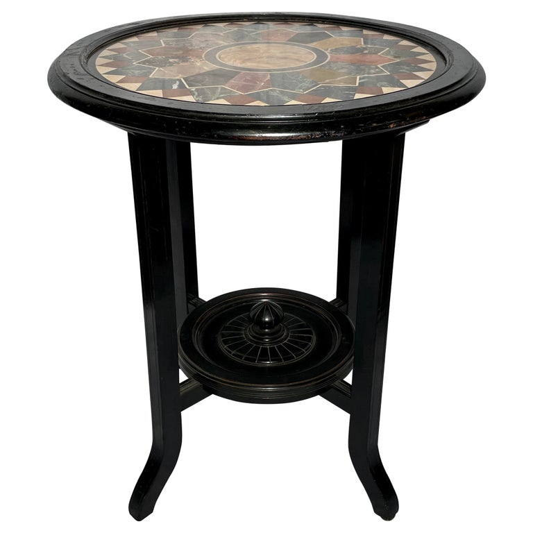 Antique English Victorian Marble Top Specimen Table, Circa 1880 For ...