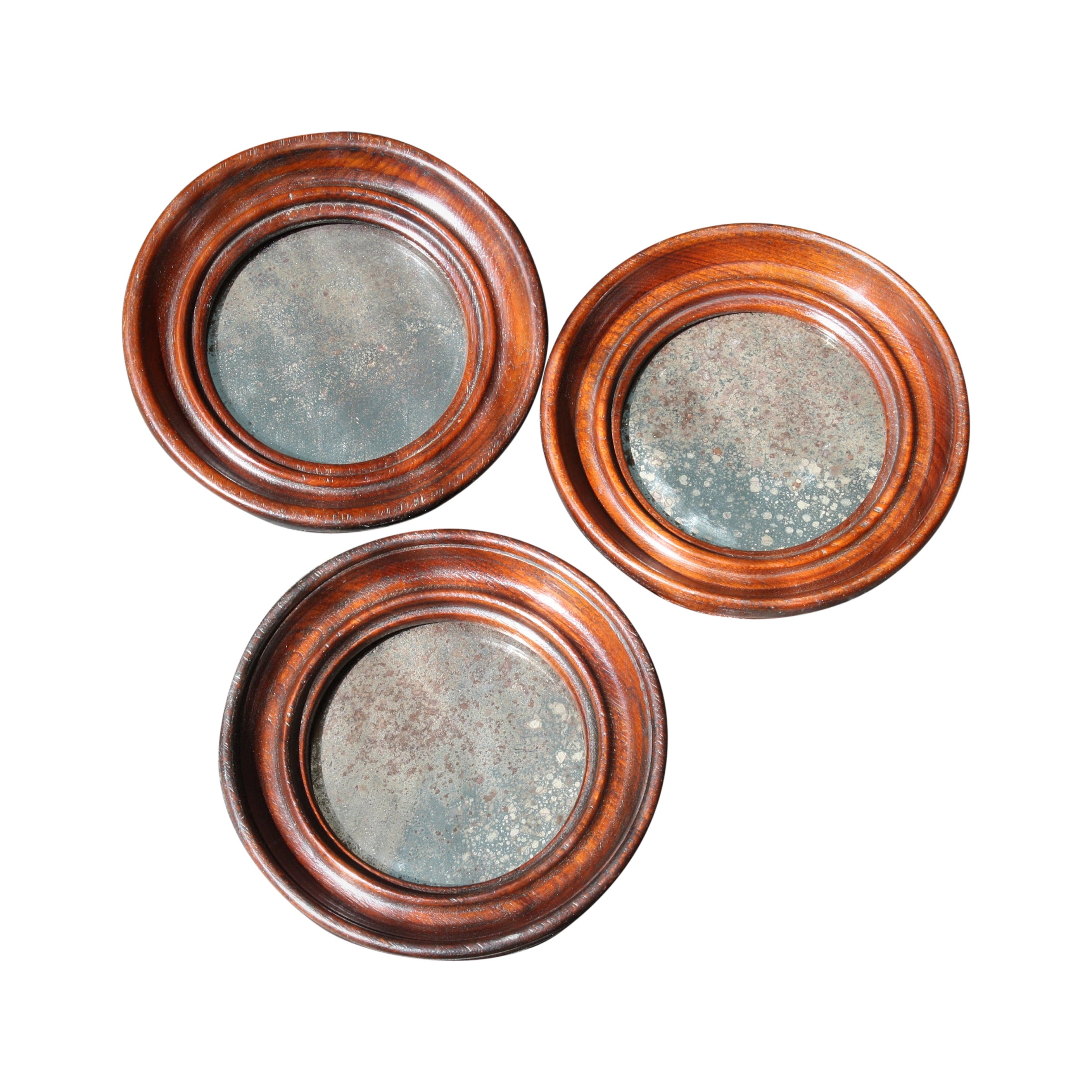 20th Century Ebonized Circular Concave Distortion Mirror at 1stDibs