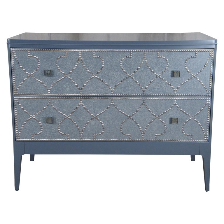 Artistica Contemporary Modern Hall Chest 2 Drawer Geometric Dresser ...