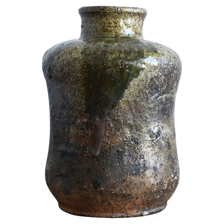 Japanese Antique Pottery Jar /Early Edo Period/1600s/Vase with ...